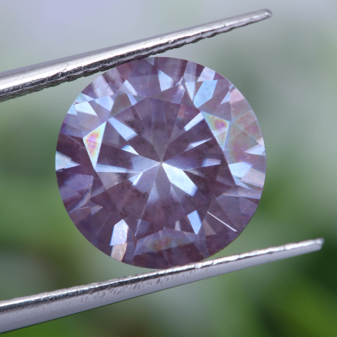Loose Moissanite Round Cut Purple Color Moissanite - Etsy