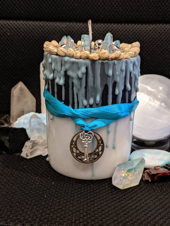 Sigil of Hel Goddess Ritual Spell Candle with Herbs and | Etsy