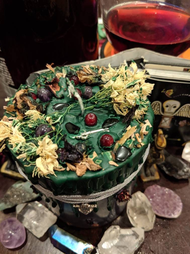 March of Osiris - Ritual Deity God Spell Candle With Herbs and ...