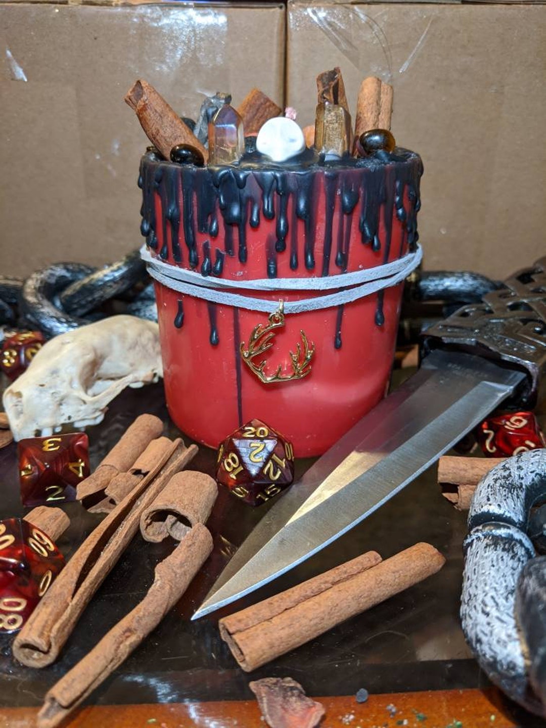 The Barbarian Dungeons and Dragons Inspired Class Candle Gaming Dungeon ...