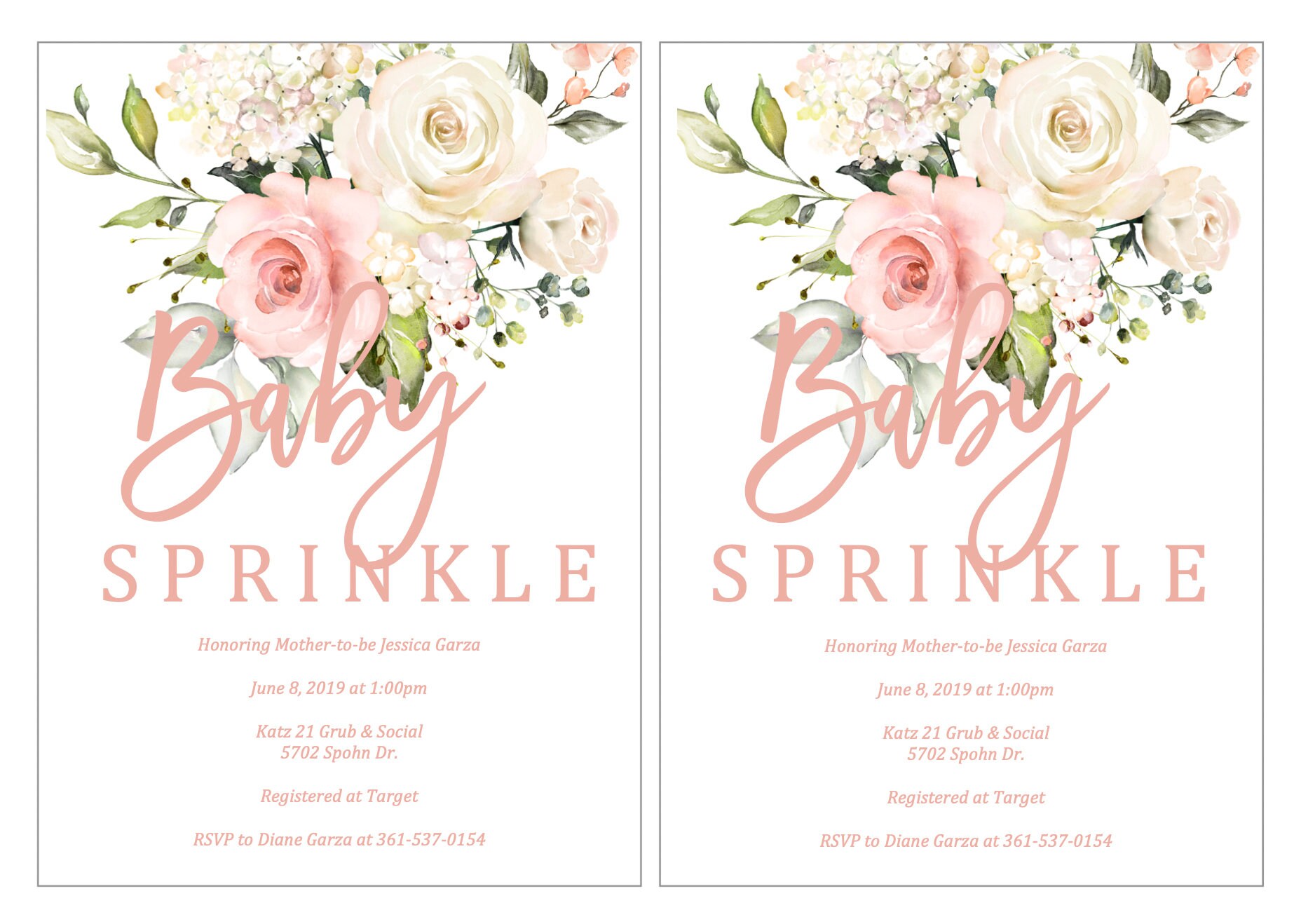 Baby Sprinkle Invitation Baby Sprinkle Baby Girl Sprinkle | Etsy
