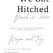 We Got Hitched Elopement Invitation Elopement Reception - Etsy