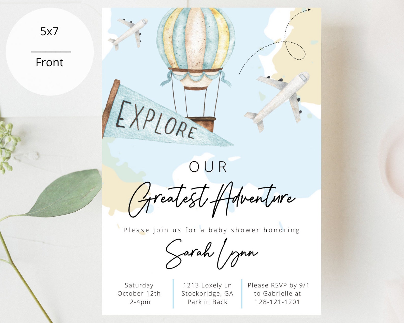 Our Greatest Adventure Baby Shower Invite Boy Baby Shower - Etsy