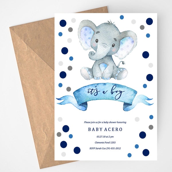 Blue Gray Elephant - Etsy
