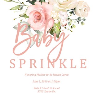 Baby Sprinkle Invitation, Baby Sprinkle, Baby Girl Sprinkle, Sprinkle ...