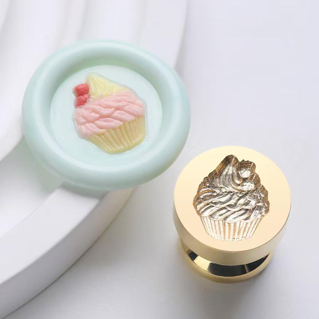 Mini Cupcake Wax Seal Stamp: Dessert Ice Cream Sealing Kit - Etsy