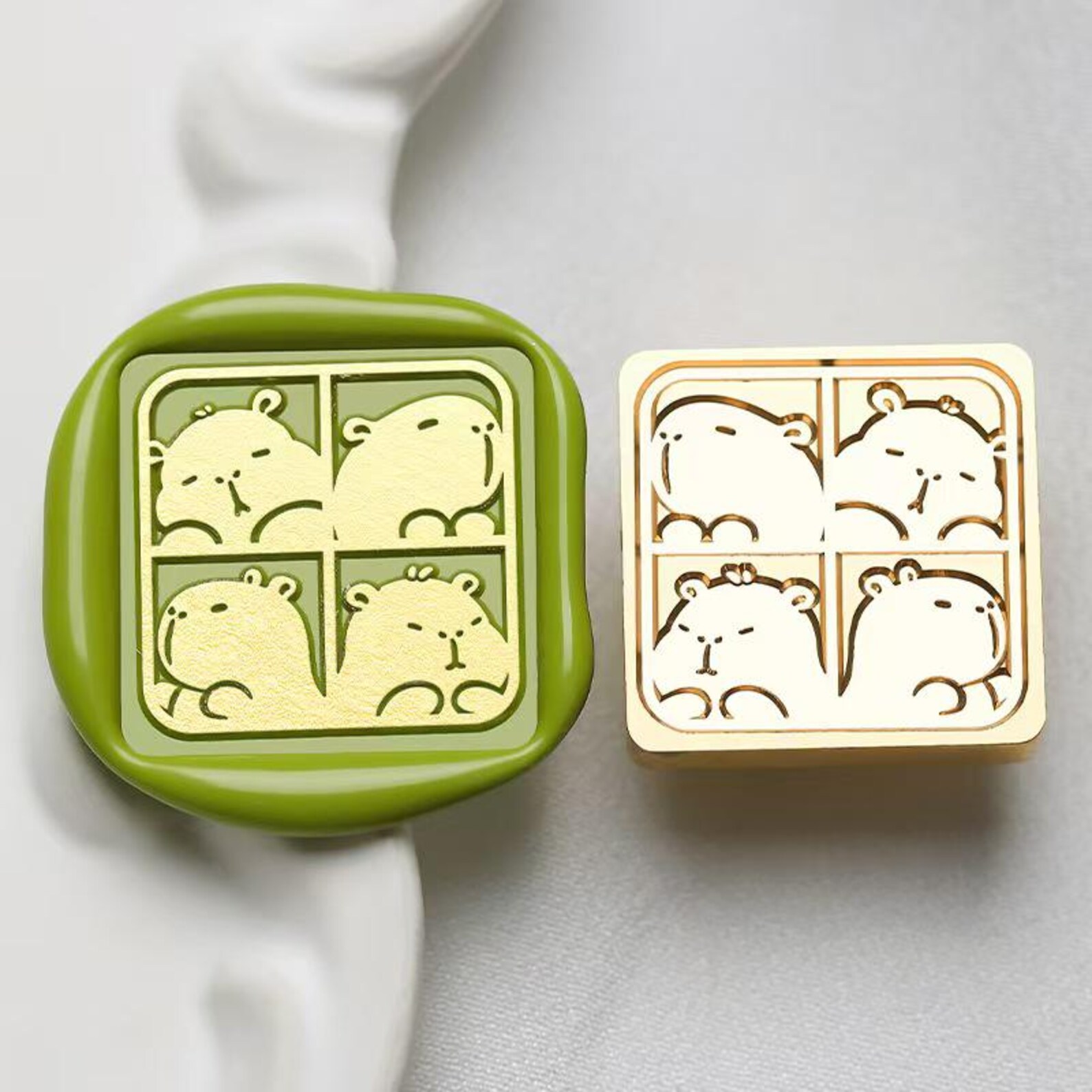 Cute Capybara Wax Seal Stamp Kit, Animal Sealing - Etsy