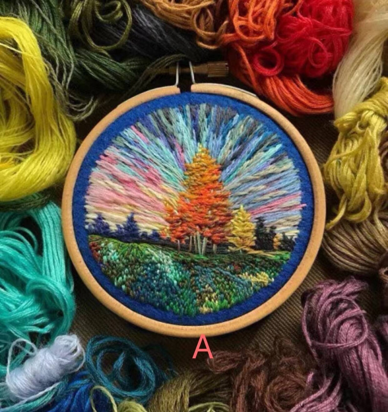 3D Forest Embroidery Kithouse Embroideryclouds Embroidery - Etsy