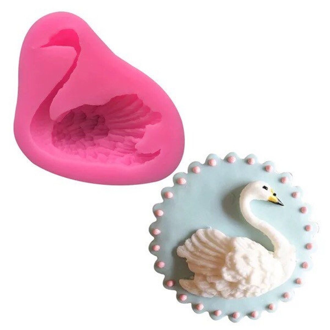 3D Swan Silicone Mold /3D Cute Swan Mould /swan Soap Mold /cake Mold ...