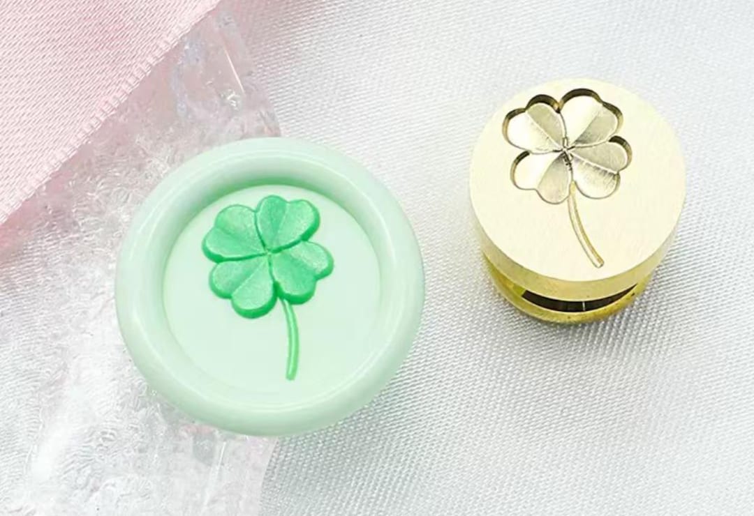 3D Mini Four Leaf Clover Wax Seal Stamp: Sealing Kit - Etsy