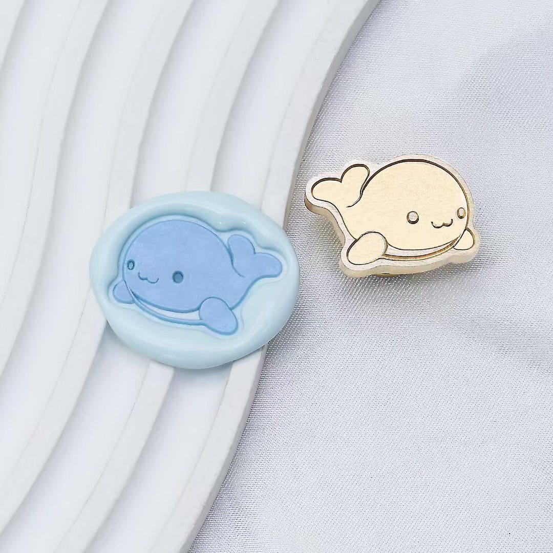 Cute Whale Wax Seal Stamp/cetacean Wax Sealing Kit - Etsy