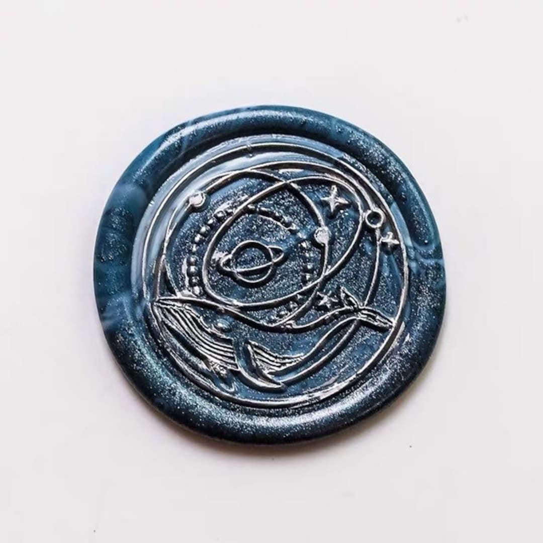 Galaxy Whale Wax Seal Stamp: Invitation Envelope Sealing - Etsy