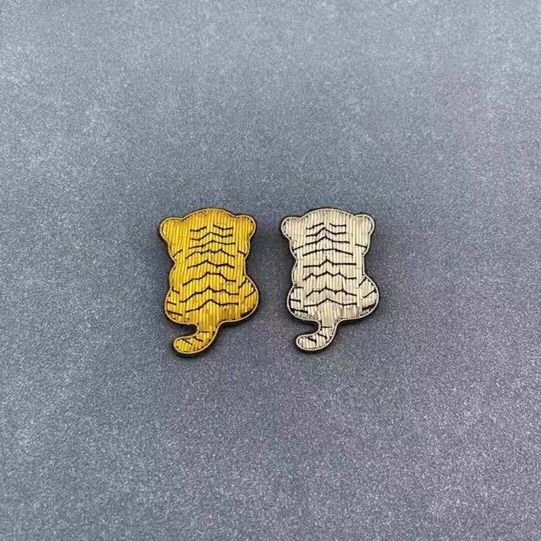 Gold Tiger Iron on Patch /silver Tiger Sew on Patch /tiger Embroidery Patch ,animal Iron on ...