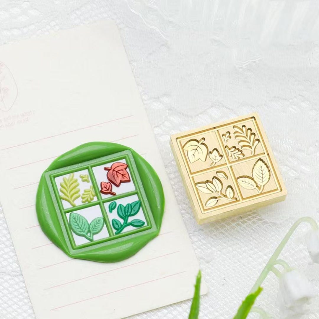 Plant Leaf Wax Seal Stamp: Botanical Sealing Kit - Etsy