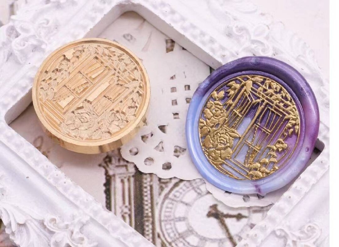 Window and Rose Wax Seal Stamp/window Flower Wax Sealing Stamp/flower ...