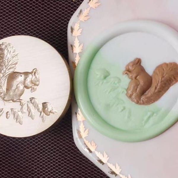 Squirrel Stamp - Etsy