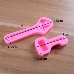DIY Spanner Silicone Mold /3D Hammer Mould /soap Mold /spanner and ...