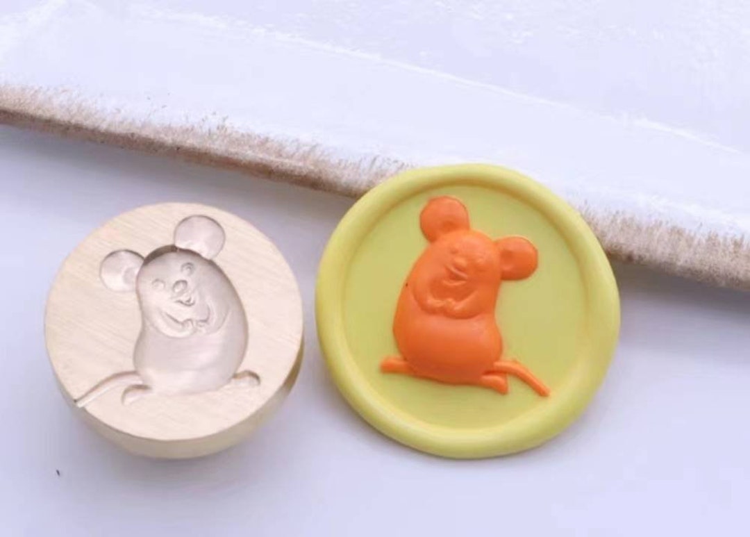 3D Mouse Wax Seal Stamp/cute Litter Mouse Wax Sealing Stamp/animal Wax ...