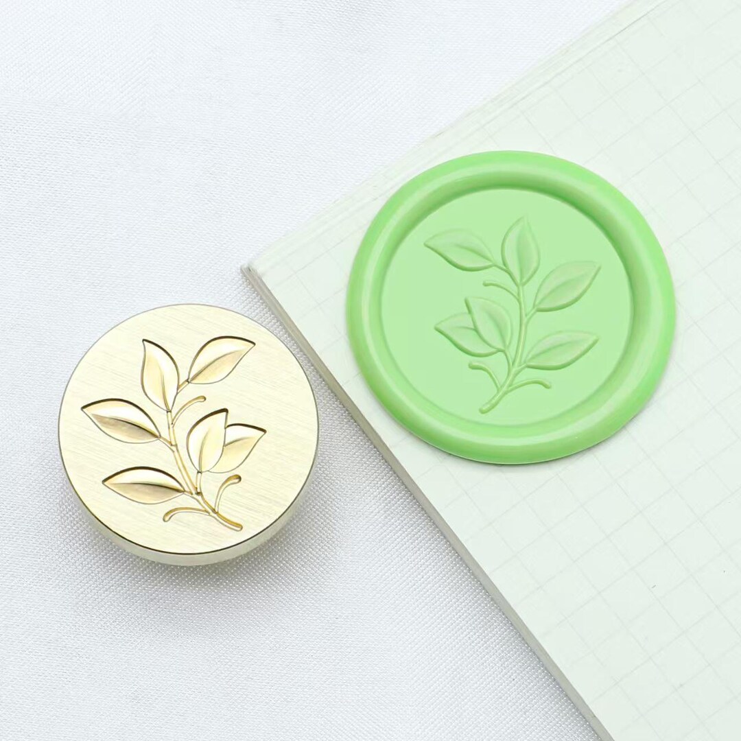 3D Leaf Wax Seal Stamp/plant Leave Wax Sealing Kit /green Leaf Wax ...