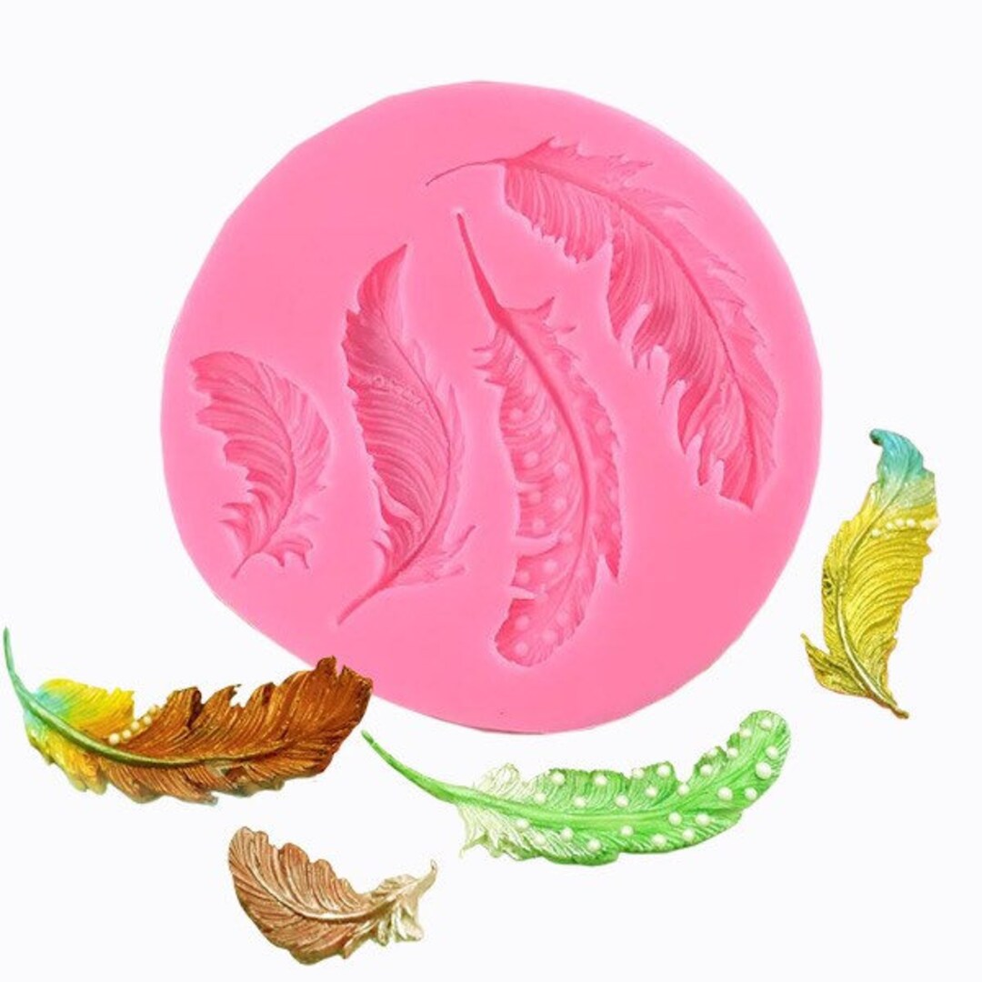 3D Feather Silicone Mold/diy Feather Mould /feather Soap Mold / Feather ...