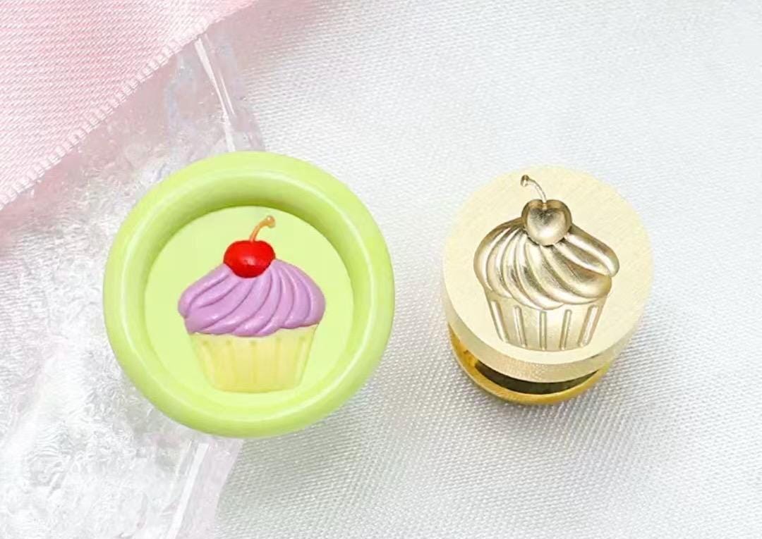 3D Mini Cake Wax Seal Stamp /cupcake Wax Sealing Kit/strawberry Cake ...