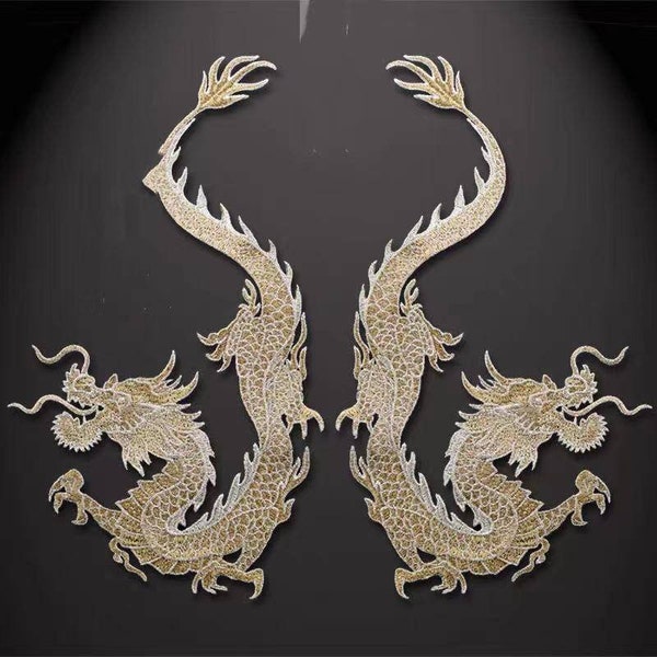 Embroidered Dragon - Etsy