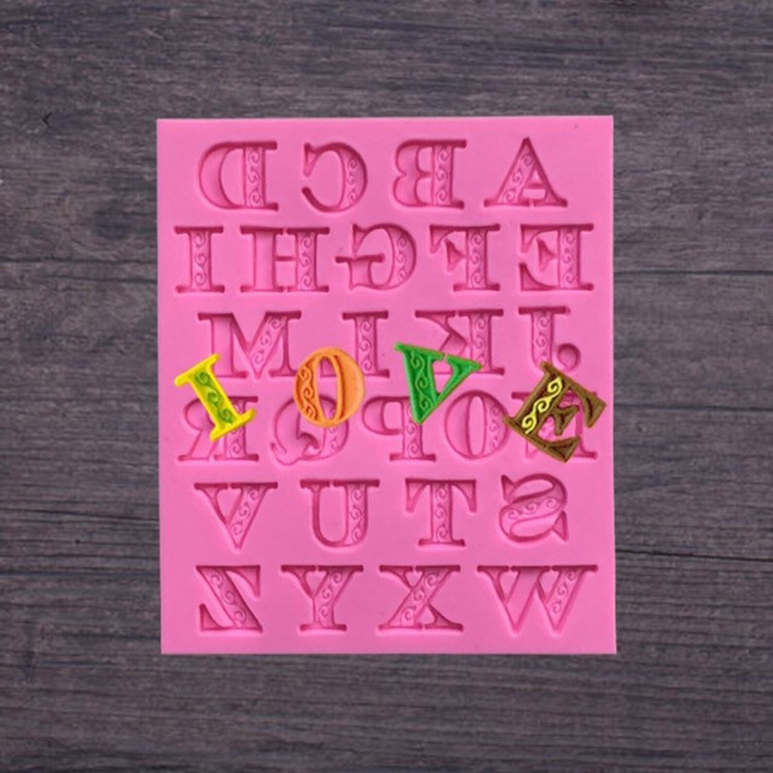 3D A-Z Alphabet Silicone Mold /capital Letter Mould /A-Z - Etsy