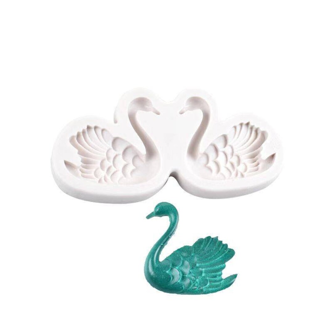 DIY Swan Silicone Mold,cute Swans Cake Mold/candles Soap Mold/resin ...