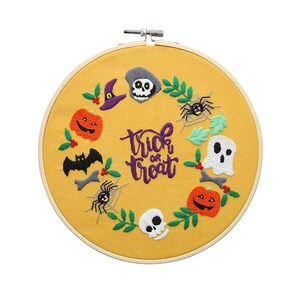 Halloween Embroidery Kit,halloween Pendant Decoration Embroidery Kit ...