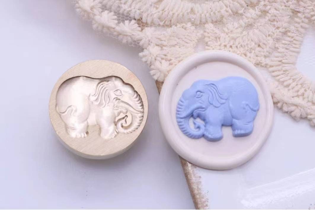 3D Elephant Wax Seal Stamp/cute Elephant Wax Sealing - Etsy