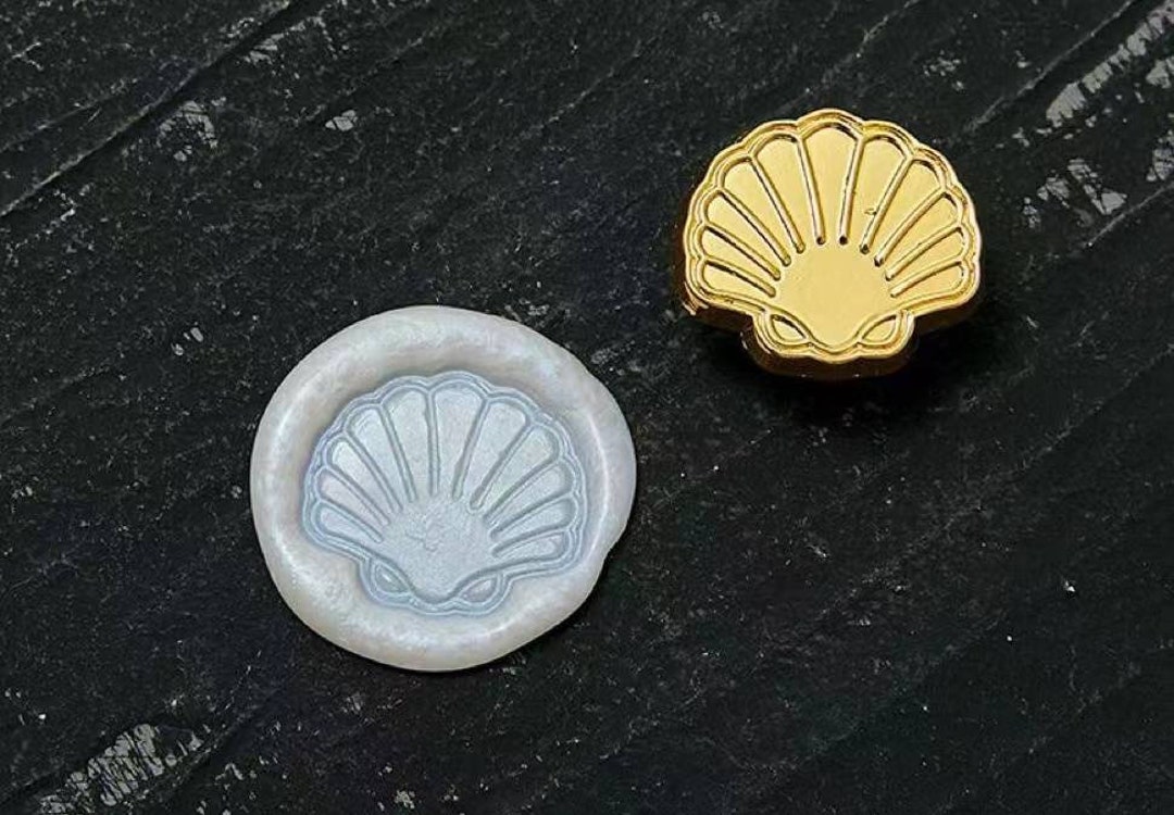 Irregular Shape Shell Wax Seal Stamp/ Birthday Gift Wax Sealing Kit ...