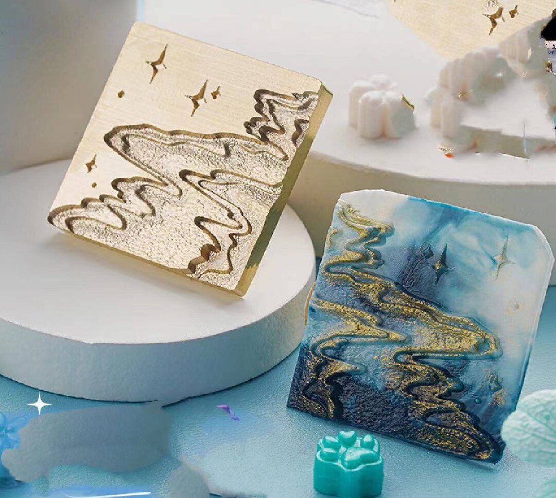 3D Beach and Stars Wax Seal Stamp/sea Beach Wax Sealing Kit /stars Wax ...