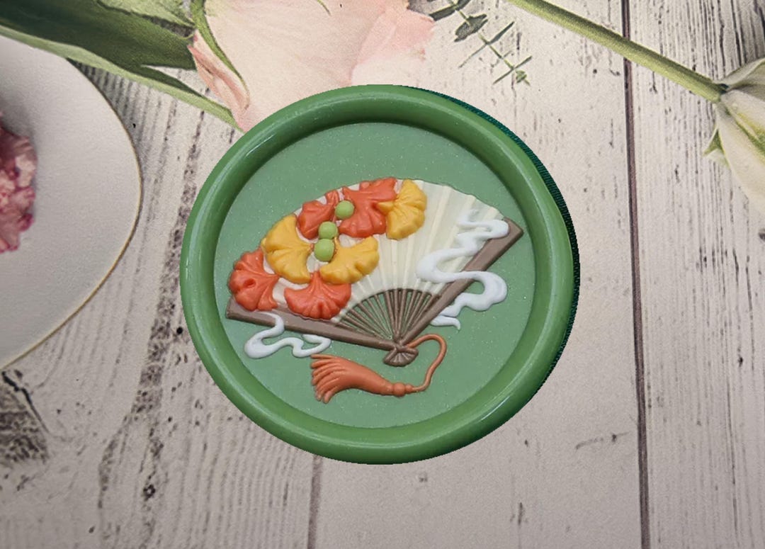 3D Ginkgo Leaf Fan Wax Seal Stamp, Wedding Invitation Sealing Kit - Etsy