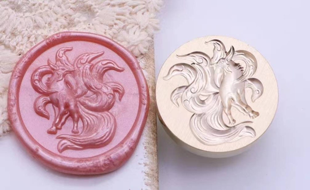 3D Cute Fox Wax Sealing Stamp/nine Tails Fox Wax Seal Kit /animal Wax ...