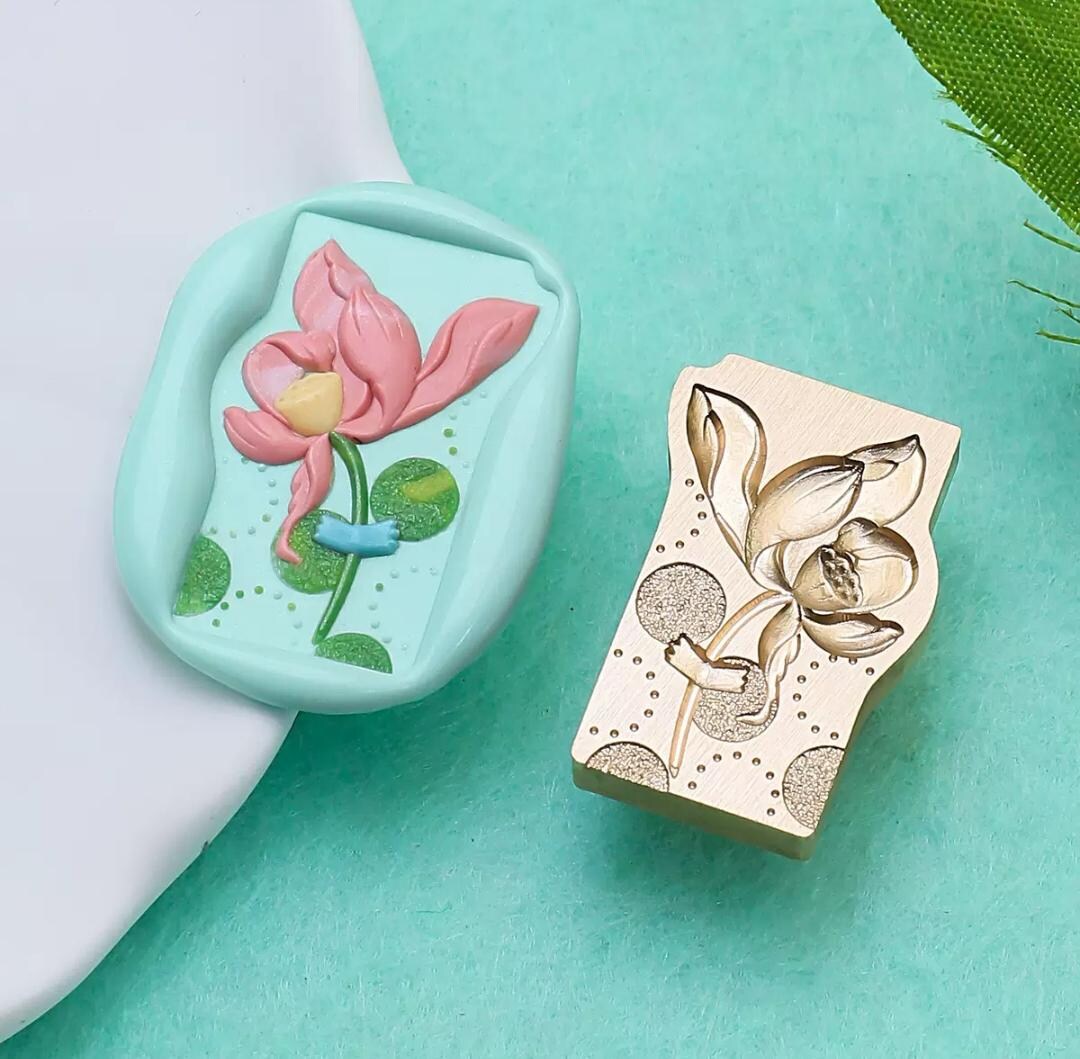 3D Lotus Wax Seal Stamp Kit: Lotus Flower Envelope Sealing - Etsy