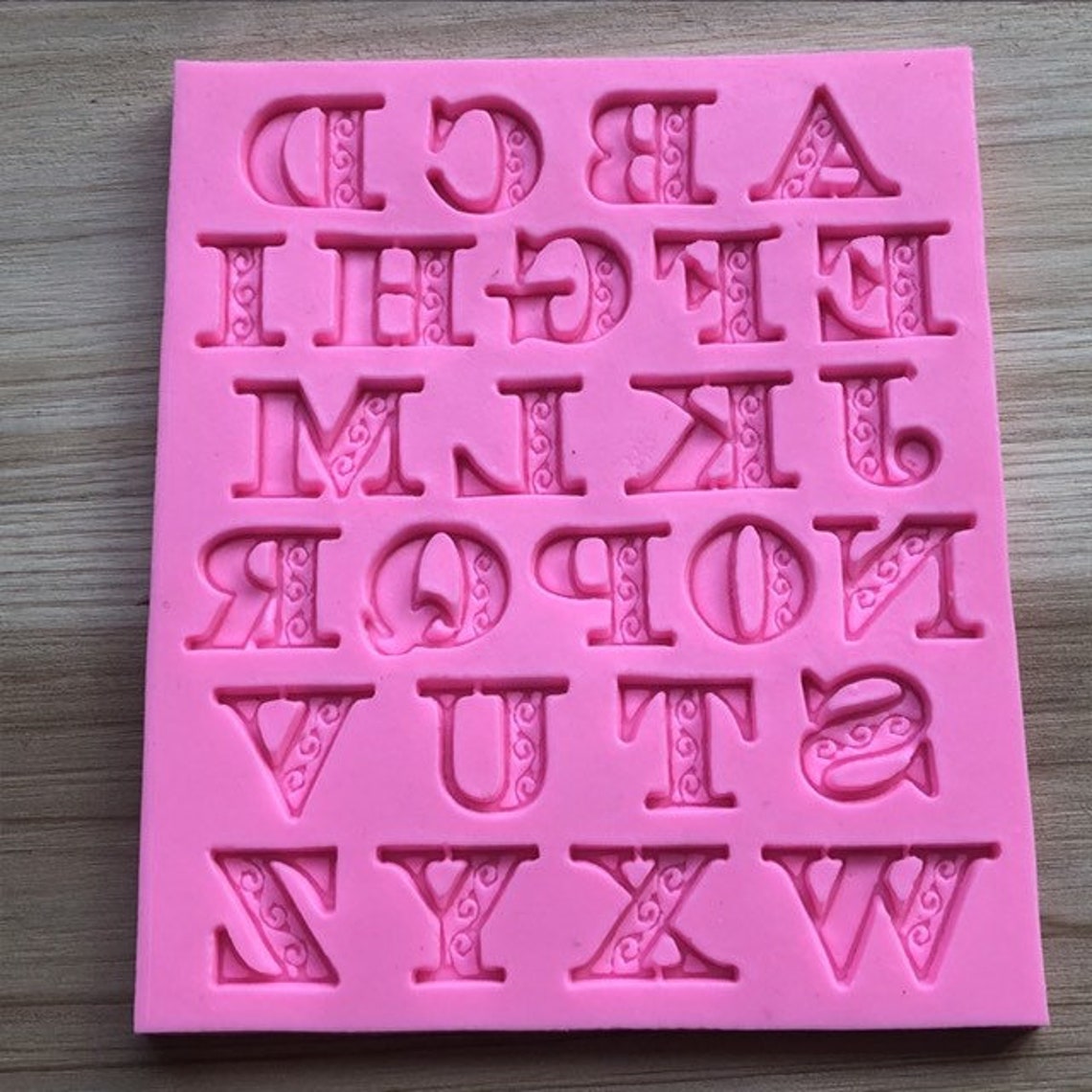 3D A-Z Alphabet Silicone Mold /capital Letter Mould /A-Z - Etsy