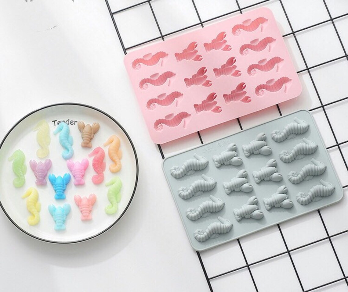 Sea Horses Silicone Mold /3D Cute Lobster Mould /soap Mold - Etsy