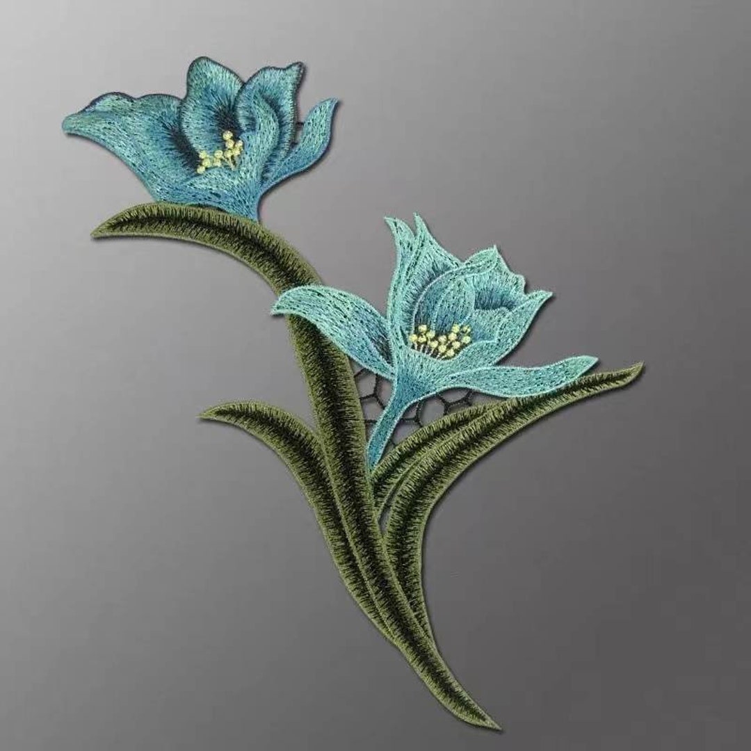 Colorful Orchid Iron on Patch ,orchid Patch ,plant Iron on Patch ,orchid Embrodery Patch - Etsy