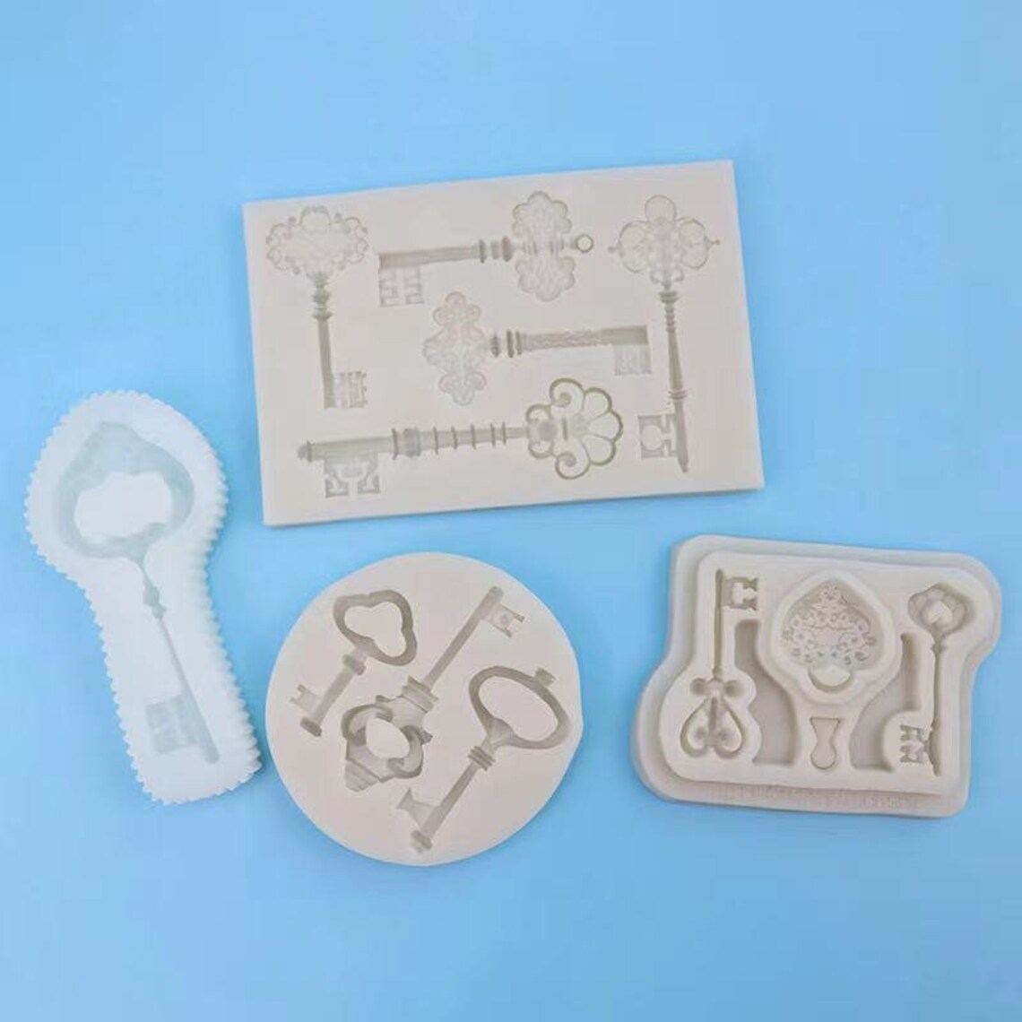 DIY Victorian Key Mold Set Silicone Keys Shaped Mold Cake - Etsy