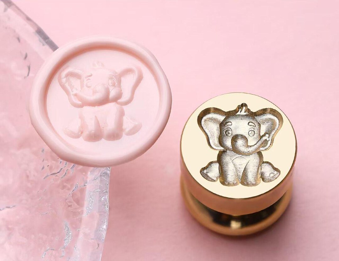 3D Mini Elephant Wax Seal Stamp /cute Elephant Wax Sealing Stamp/litter ...