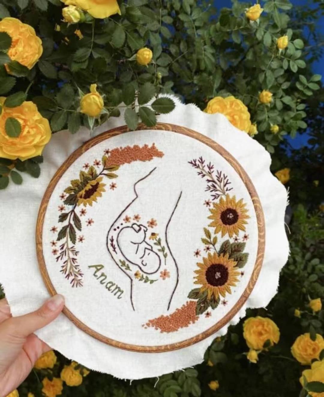 3D Pregnant Lady Embroidery Kit,gravid Lady Embroidery,mother ...