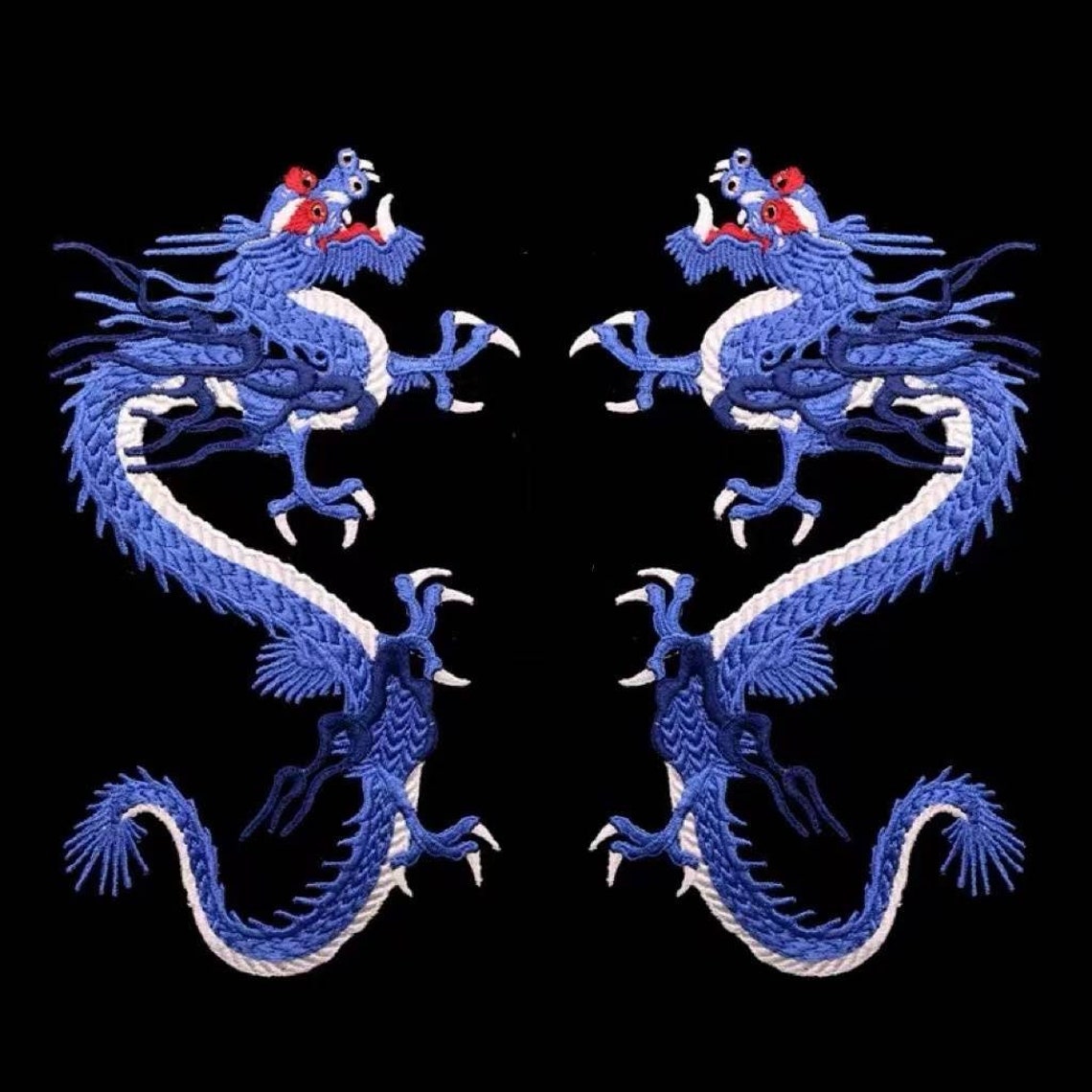Embroidered Dragon Patch: Iron on or Sew on (10x19.5cm) - Etsy