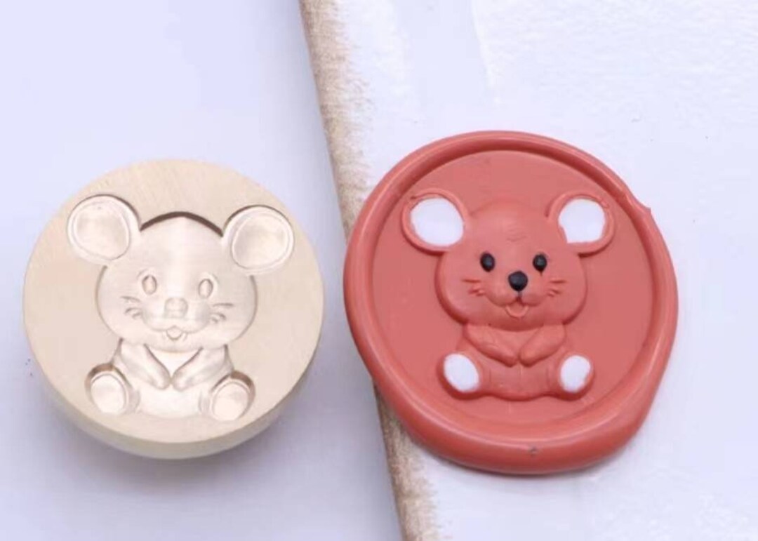 3D Mouse Wax Seal Stamp/cute Mickey Mouse Wax Sealing Stamp/animal Wax ...
