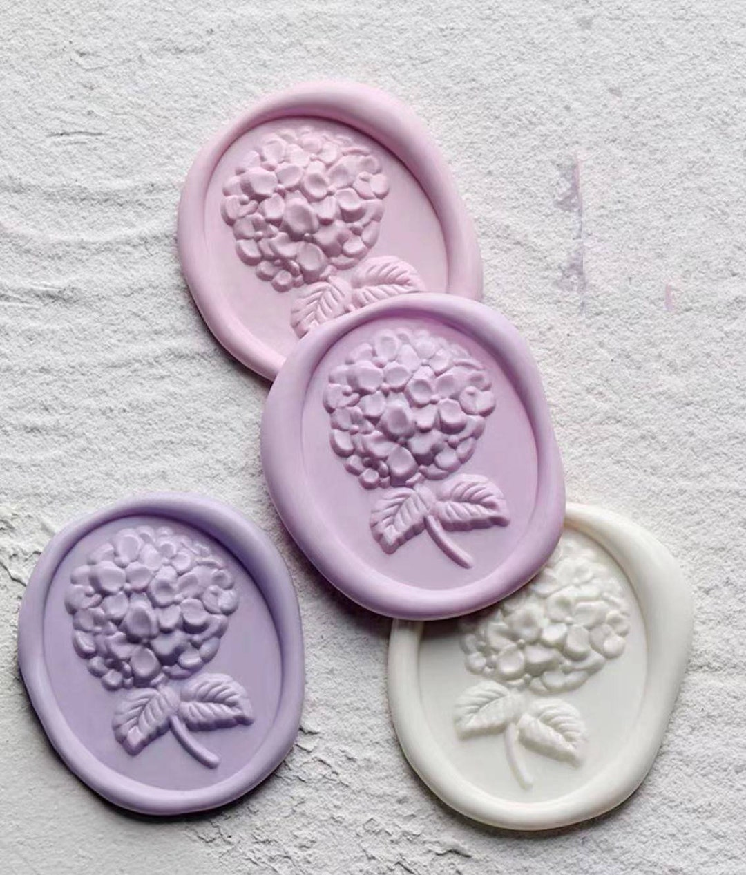 3D Hydrangea Wax Seal Stamp: Flower Sealing Kit - Etsy