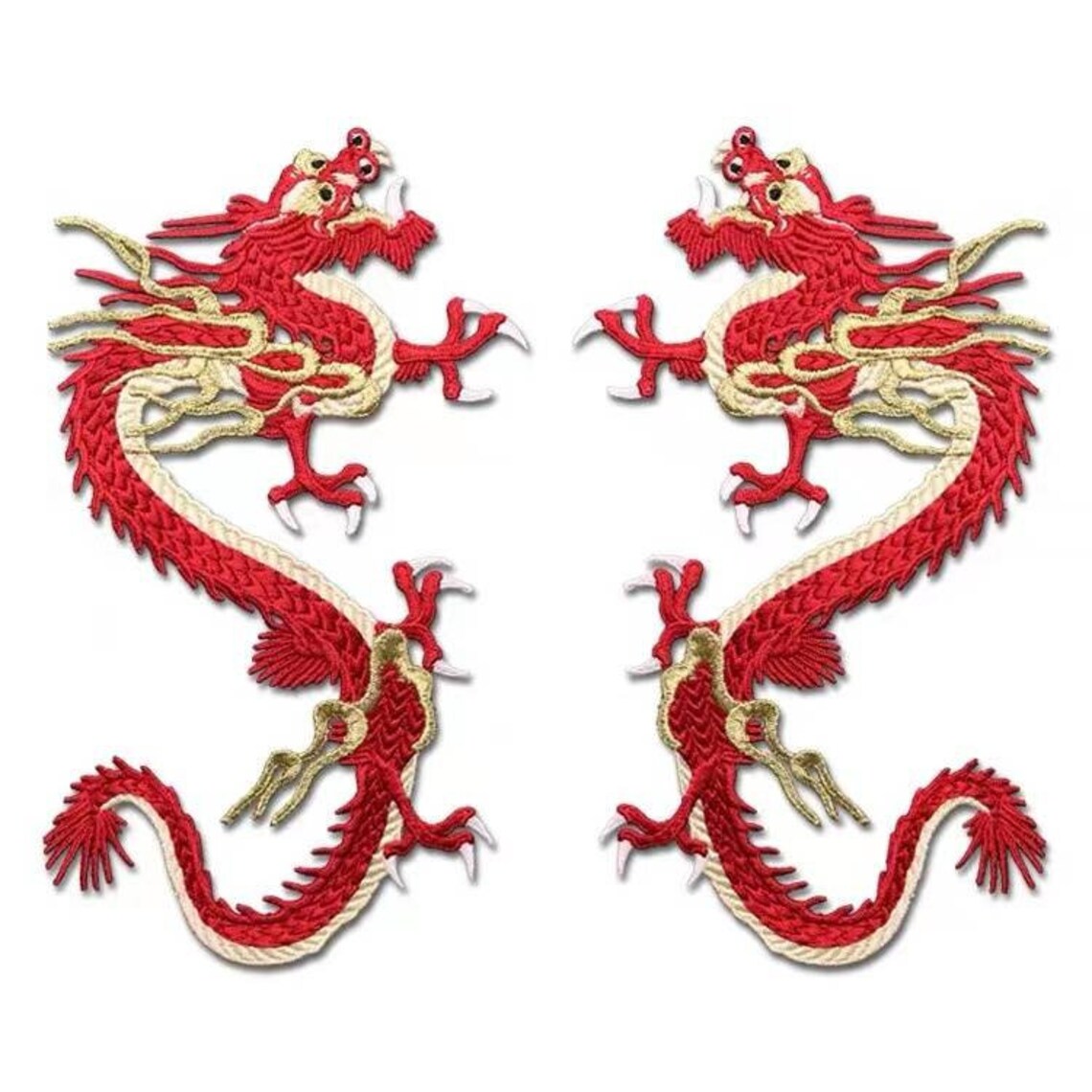 Embroidered Dragon Patch: Iron on or Sew on (10x19.5cm) - Etsy