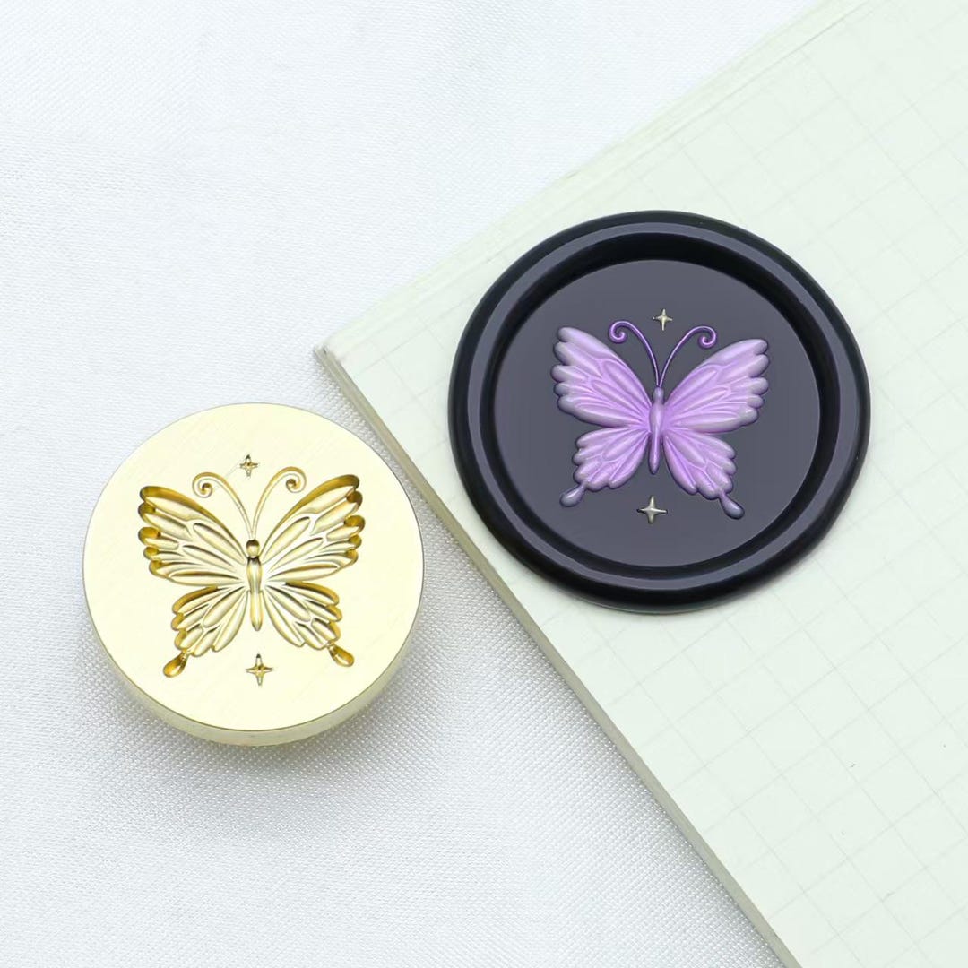 3D Butterrfly Wax Seal Stamp/beautiful Butterfly Wax Seal Kit /birthday ...
