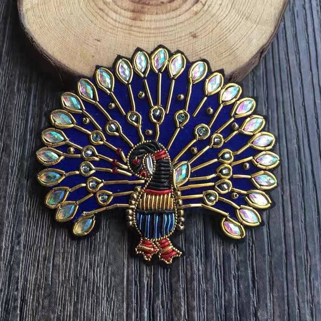 DIY Peacock Iron on Patch ,beautiful Peacock With Diamind Patch ...