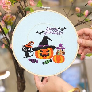 Halloween Embroidery Kit,halloween Pendant Decoration Embroidery Kit ...