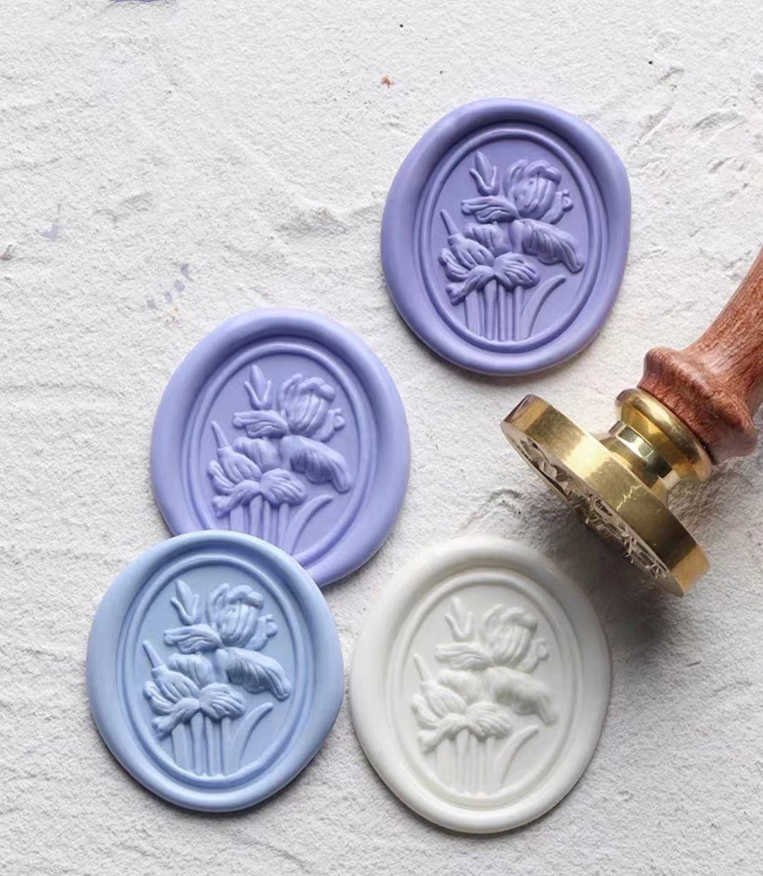 3D Flower-de-luce Wax Seal Stamp /flower Wax Sealing Kit /birthday ...