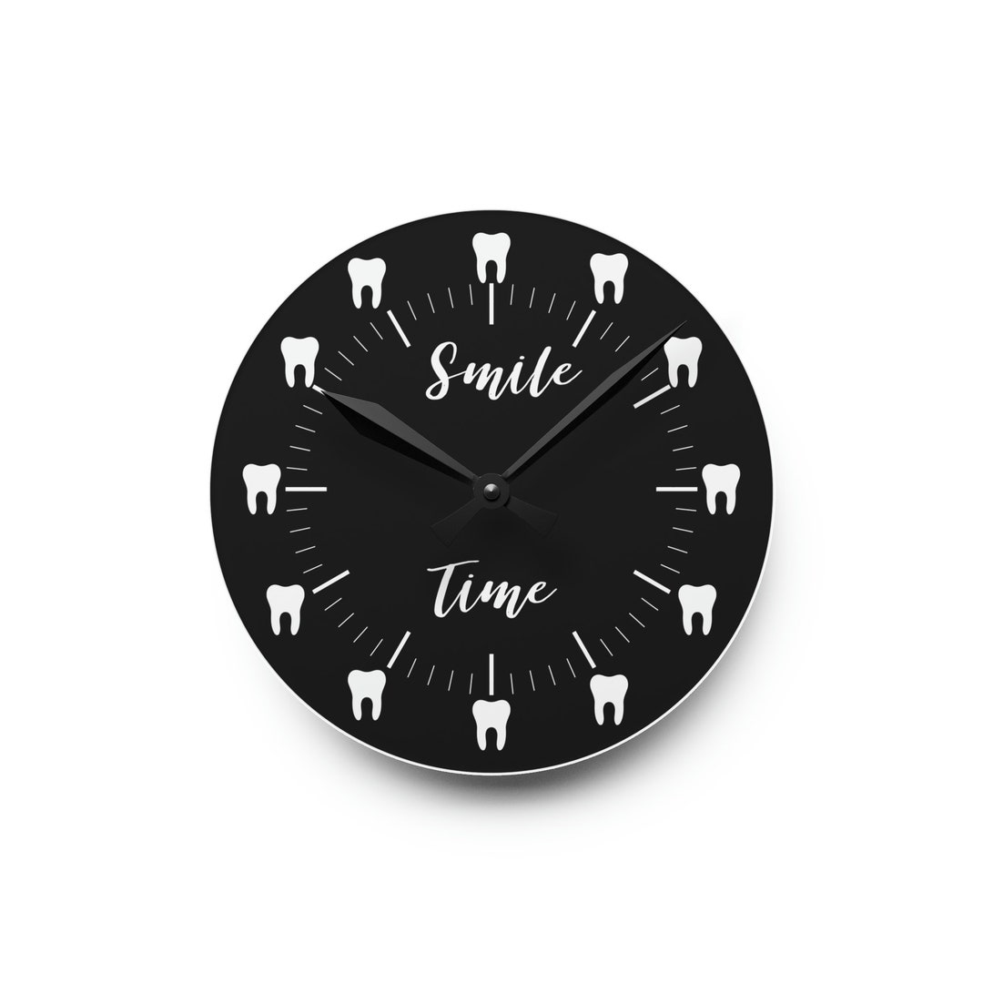 Dental Clock, Dental Operatory Clock, Dental Office Clock, Tooth Clock ...